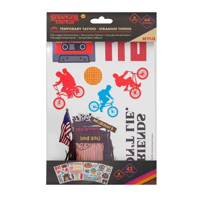 Временни татуировки STRANGER THINGS, Hawkins - Uwear.bg